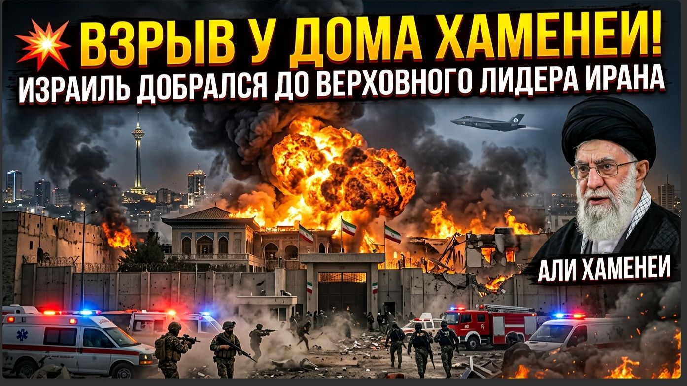 💥 ВЗРЫВ У ДОМА ХАМЕНЕИ! Израиль ДОБРАЛСЯ ДО ВЕРХОВНОГО ЛИДЕРА ИРАНА