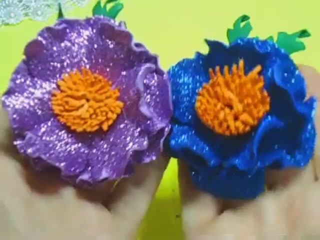 6 ideas easy craft flowers from foam sheet