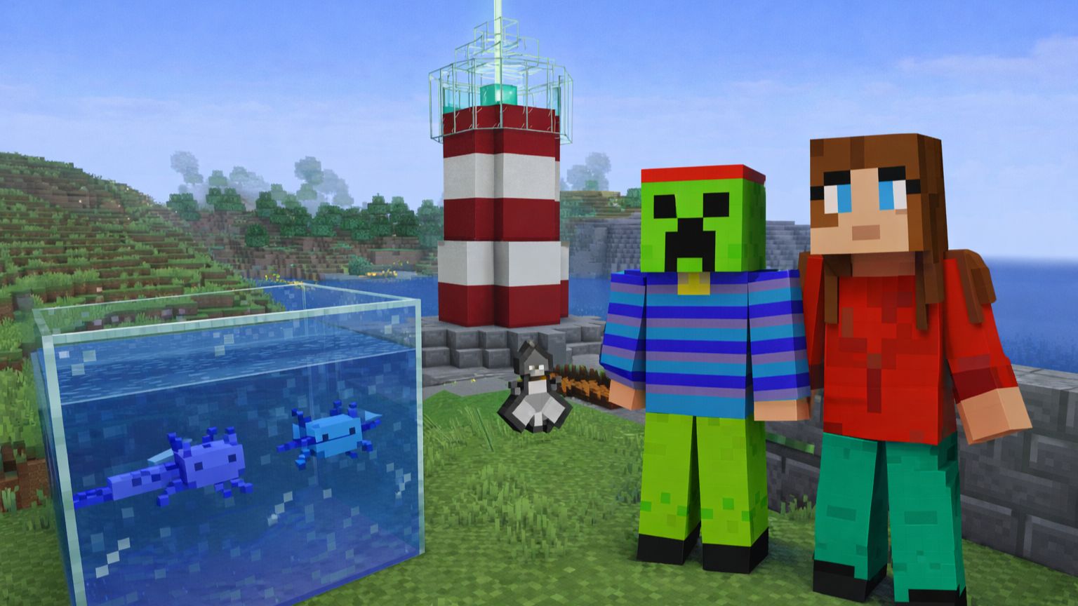 Юра и мама в творческом режиме строят маяк и зоопарк.