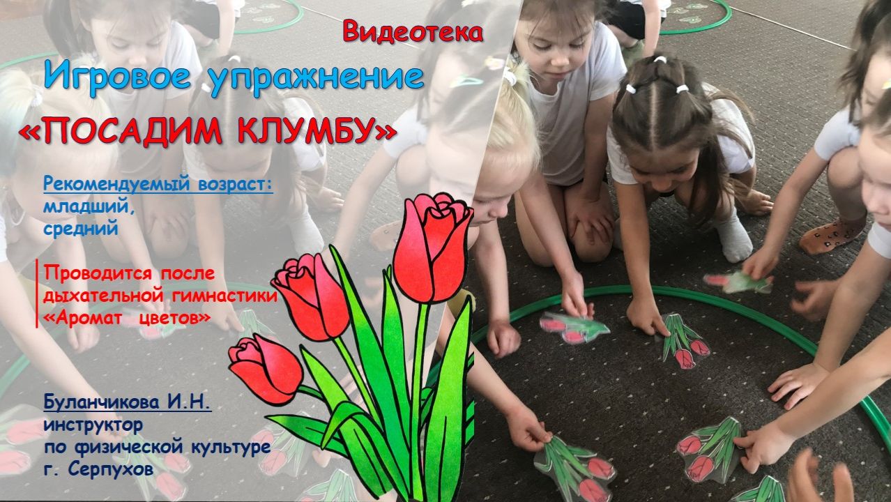 Игровое упражнение дидактической направленности "Посадим клумбу - 2"