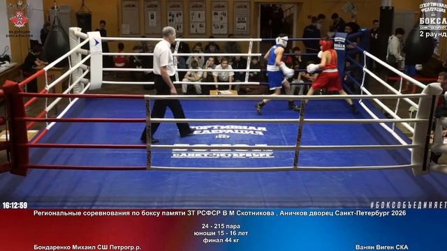 215 финал 44 кг Бондаренко Михаил СШ Петрогр.р. Ванян Виген СКА