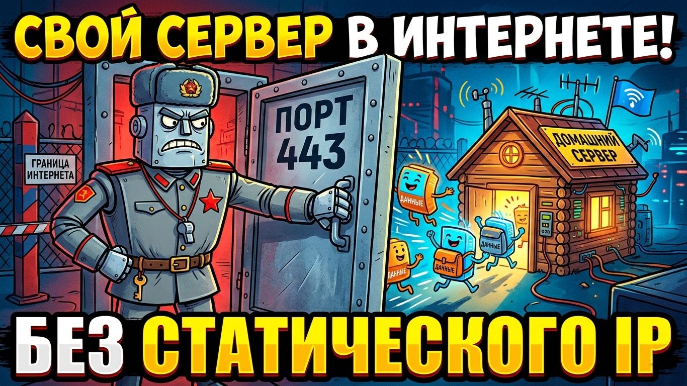 Домашний сервер на динамическом IP бесплатно! Dynamic DNS, проброс портов, N8N