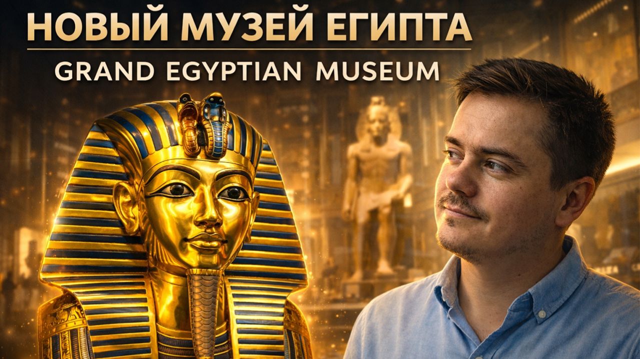 Внутри Большого Египетского музея 2026: Золотая Маска Тутанхамона и Лодка Хеопса 😱