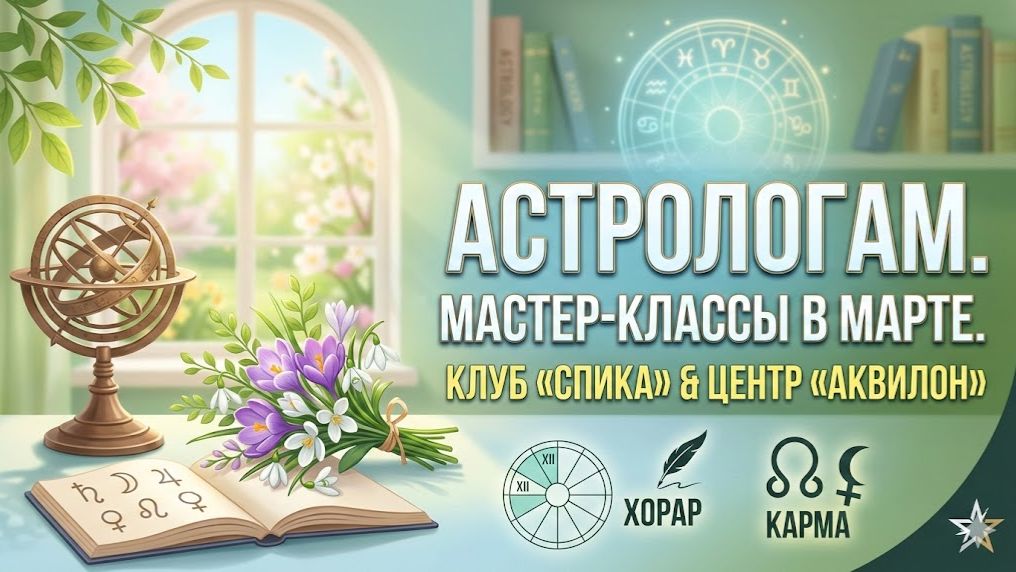 Мастер-классы по астрологии в марте: Хорар, 12 дом, Синастрия | Клуб Спика