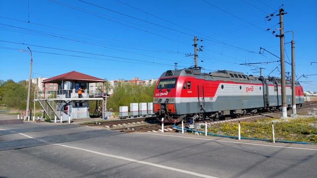 Звук пути 3 часа: переезд и электровоз в Рыбацком