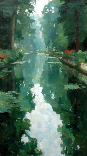 Лесной канал (картина #1081) / Арт-студия Нормова