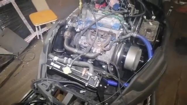 Снегоход с двигателем K6A, вылезают косяки