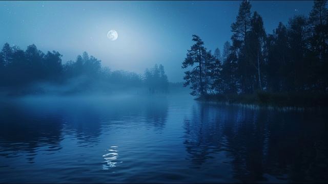 Поток ночного тумана — Мягкий белый шум для глубокого сна — 3 часа