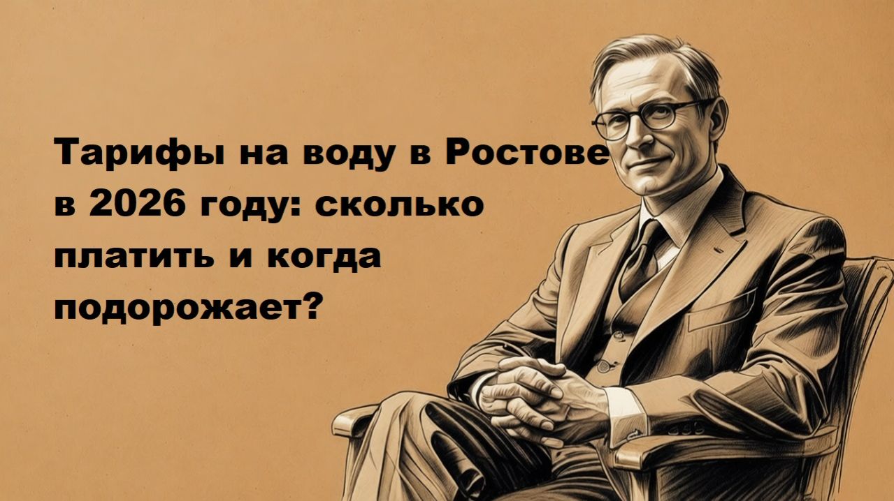 Тарифы на воду Ростов 2026 год
