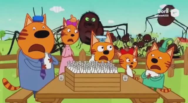 Три кота, но эпизод сделал ИИ — село молочное (2 эпизод)