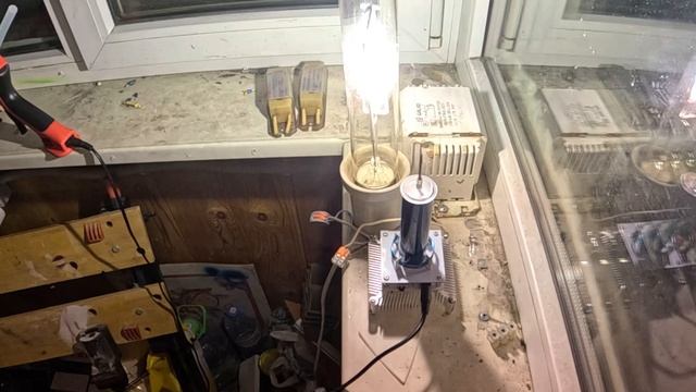 Запуск мгл 400 от катушки теслы