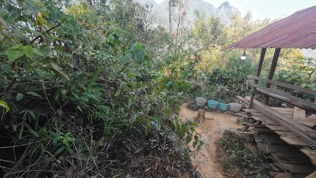 Ванг Вьенг (Vang Vieng) обзорная Pha Ngern Silver Cliff View подьем середина. Лаос. Январь 2026.