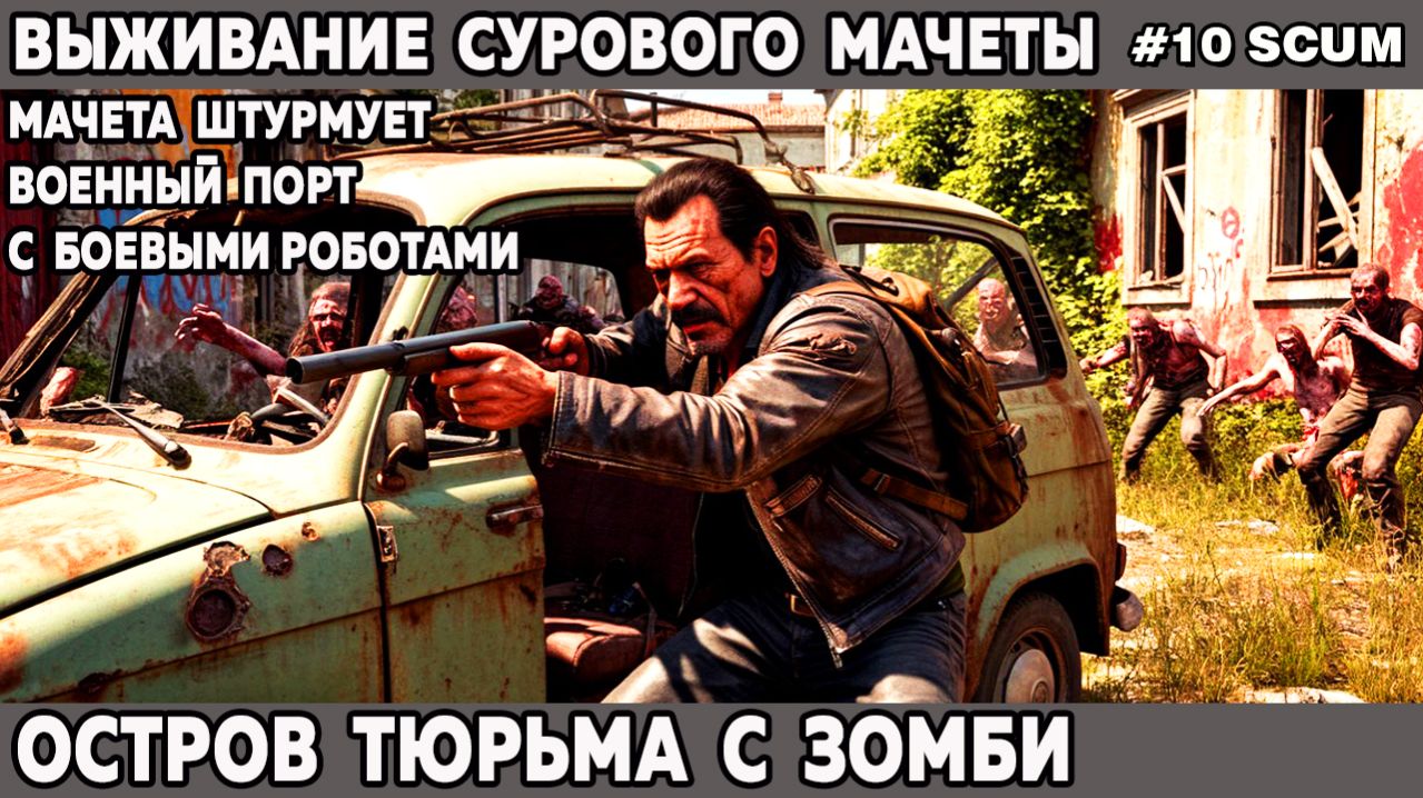 Выживание сурового Мачеты в игре Scum на острове тюрьме - Штурм военного порта 11 серия #выживание
