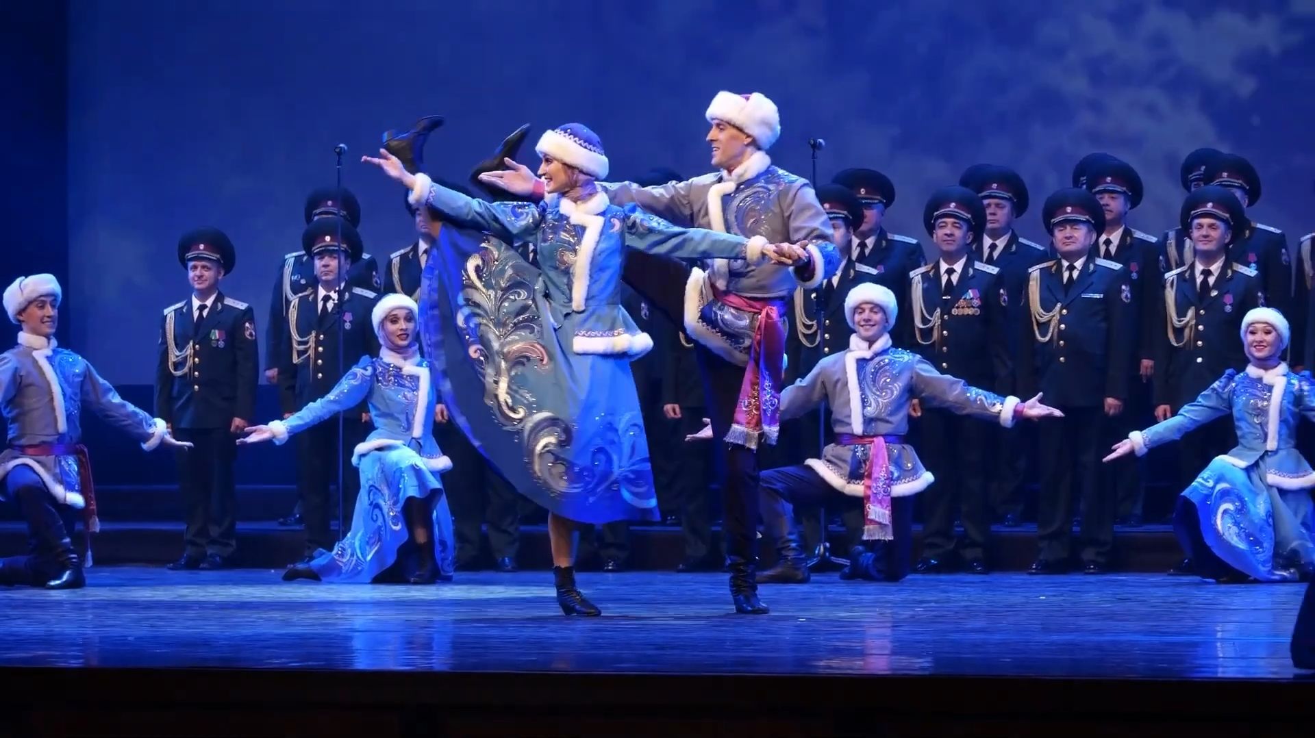 "Зимушка зима", Ансамбль национальной гвардии РФ. "Zimushka Winter", Ensemble of the National Guard.