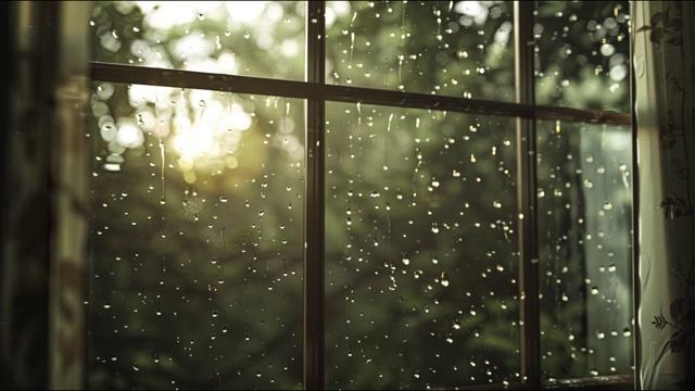 Уютный дождливый вечер — ветер и дождь за окном для сна — 1 час