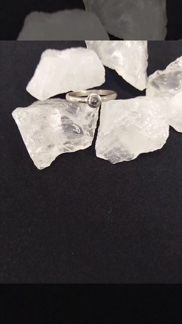 Кольцо Арториаса (нейзильбер и чёрный синт. опал) (арт.ДС-50-Н-оп_черный )