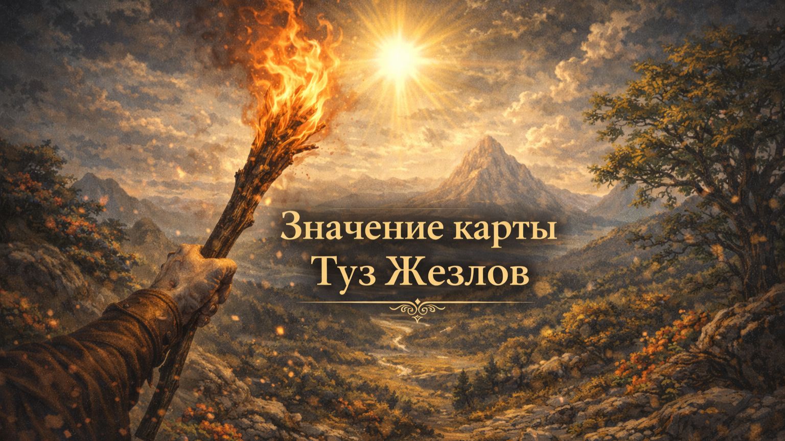 Значение карты таро Туз Жезлов