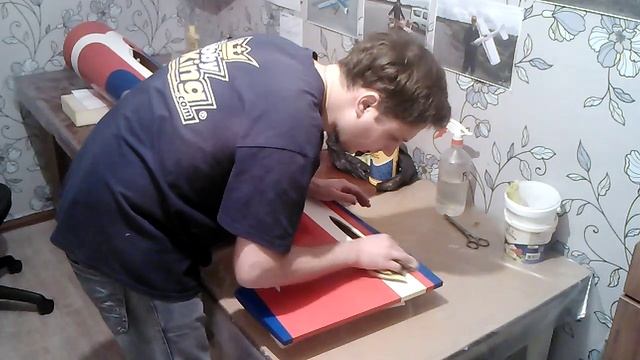 №283- Первая полировка фюзеляжа пастой Forecla 300.