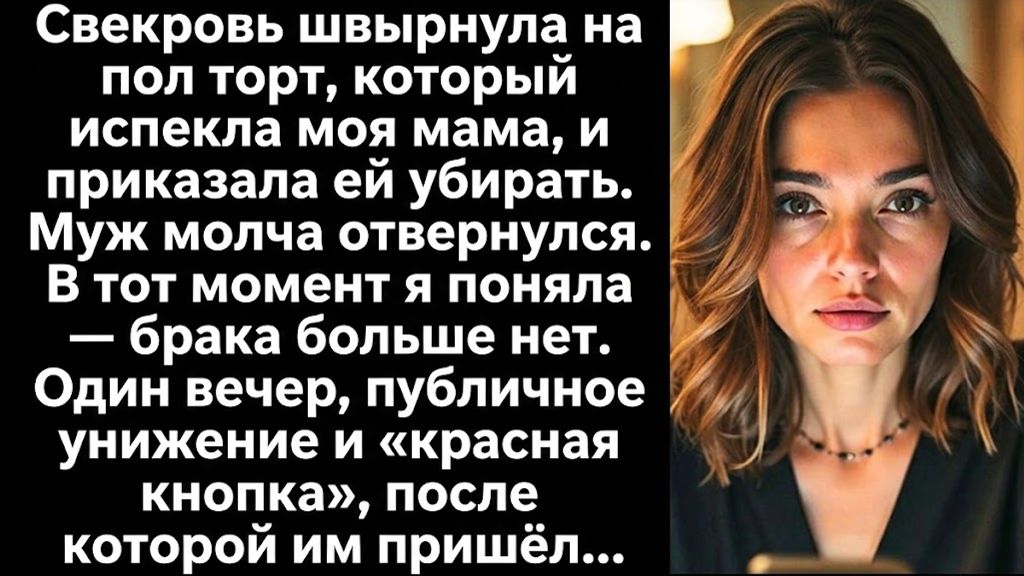 История из жизни: «Твоя мать помоет!» — свекровь швырнула торт на пол… и заплатила 500 000