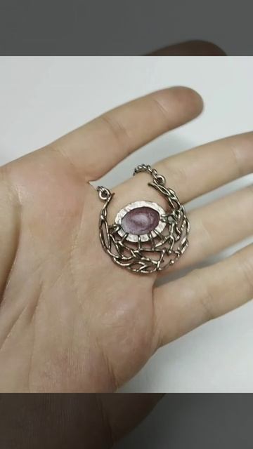 Лунница ажурная (единственный экземпляр)  (арт.НФЭ-6-Н-синтагат)