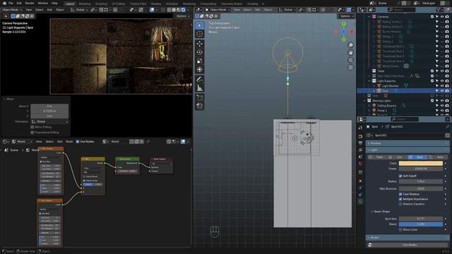 Stylized Kitchen Course in Blender p166 SK_S5_C04 Directional Lights