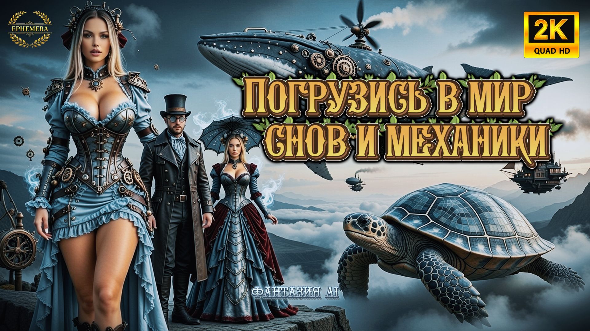 🕰️ Стимпанк Фэнтези: Путешествие в Сюрреалистичный Мир Грез ⚙️
