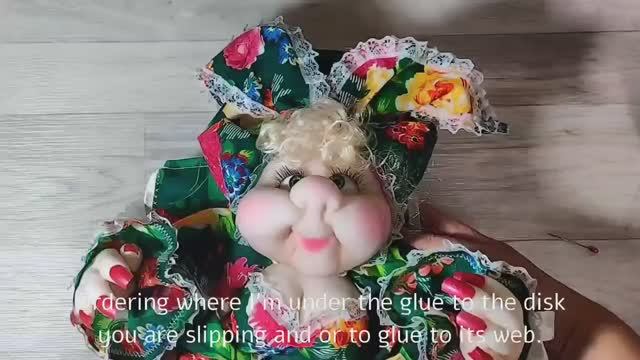 Рукоделие. Туалетная кукла Мадам ФуФу из капроновых колготок, часть 2.