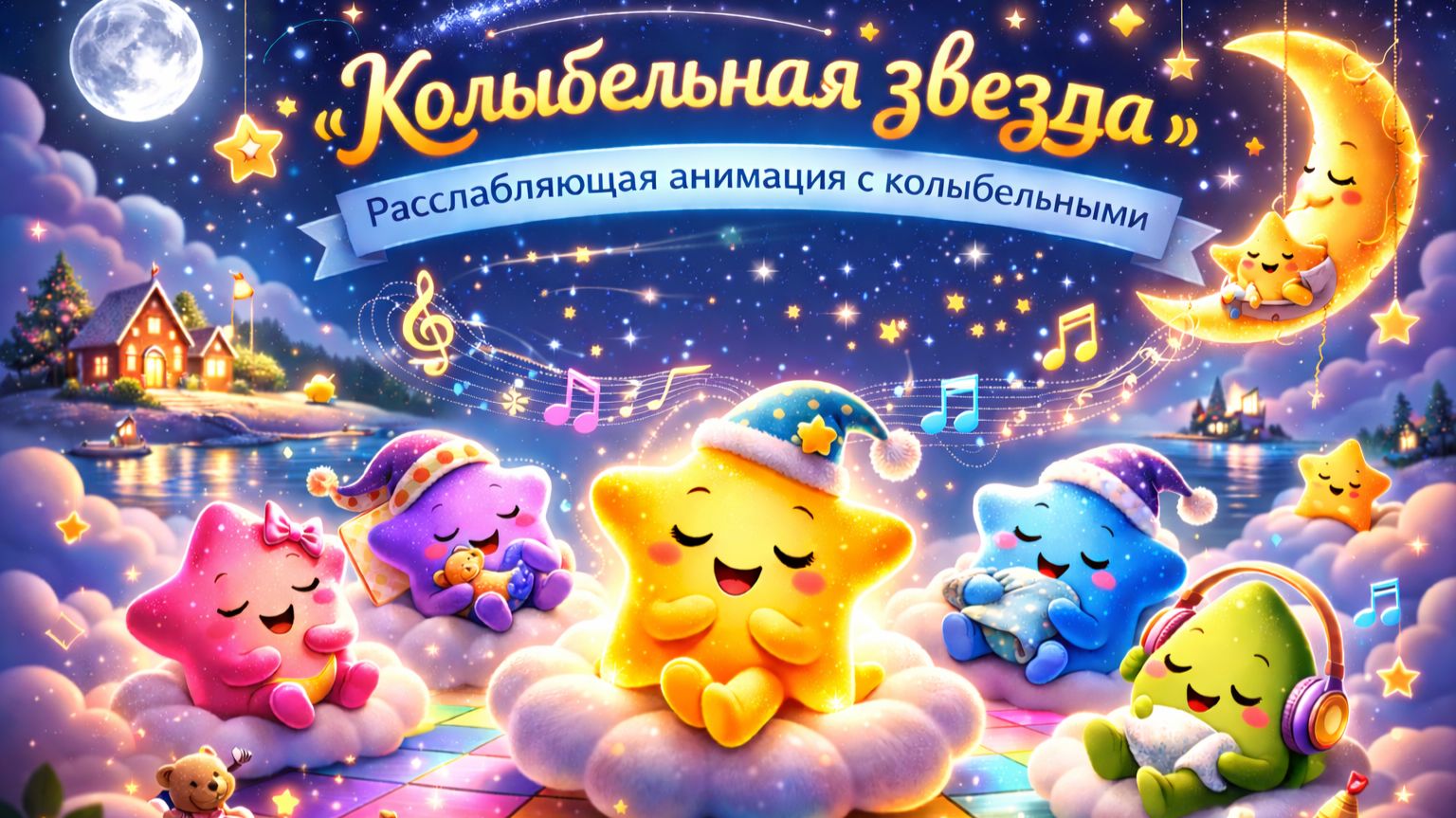 Колыбельная звезда - Расслабляющая анимация с колыбельными под классическую музыку