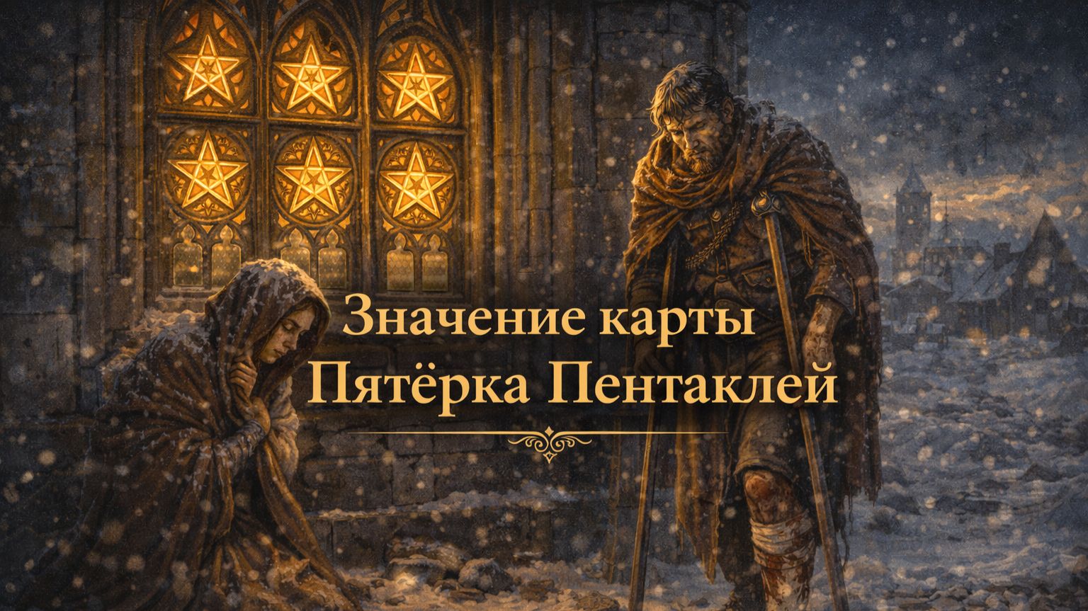 Значение карты таро Пятёрка Пентаклей