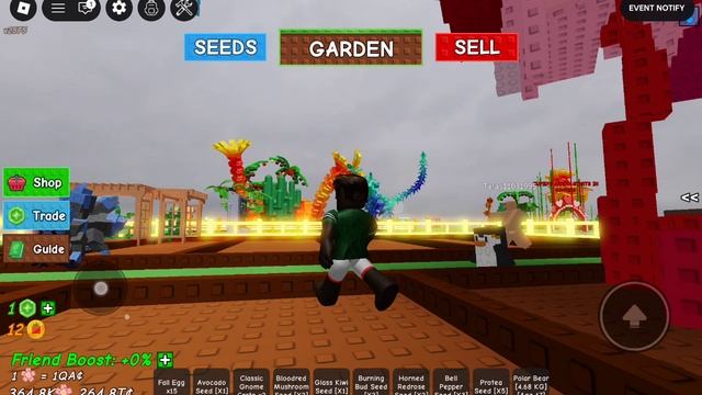 Как получить топовые семена в роблокс вырости сад