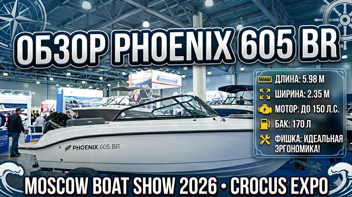 Идеальный размер? PHOENIX 605 BR на Moscow Boat Show.