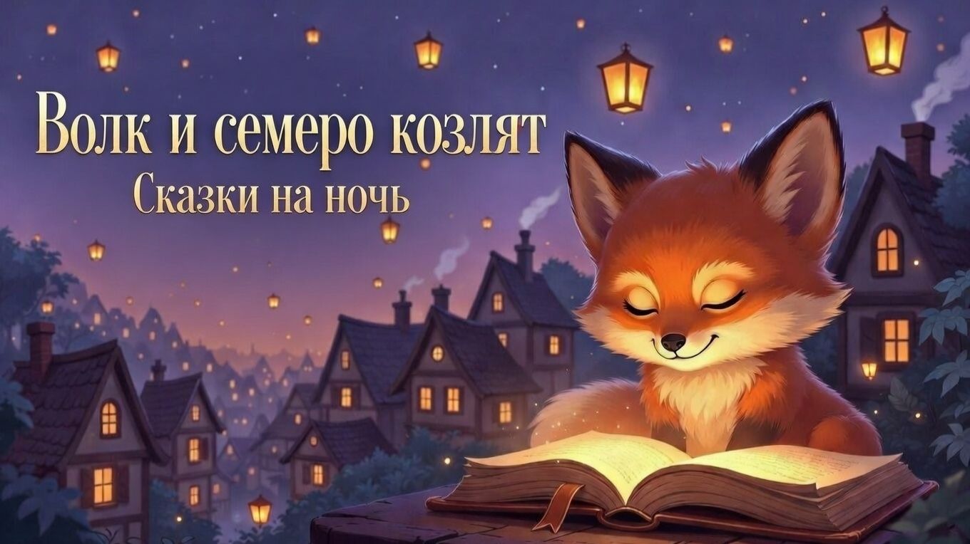 Волк и 7 козлят | Сказки на ночь | Сказки для детей | Аудиосказки