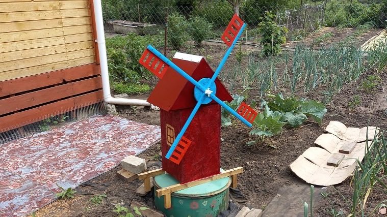 Декоративная поделка - мельница. Своими руками.
