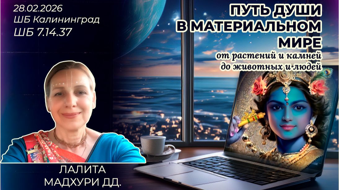 Путь души в материальном мире: от растений и камней до животных и людей. Лалита Мадхури. ШБ 7.14.37