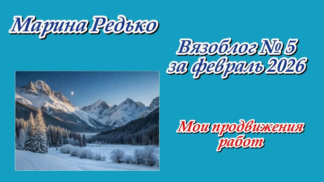 Вязоблог № 5 за февраль 2026 / Мои продвижения работ