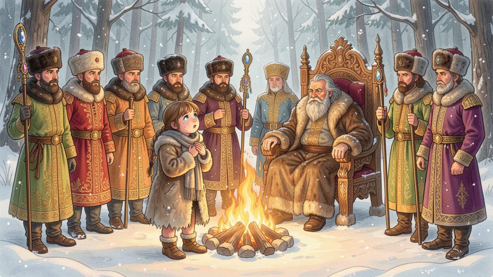 Сказка про двенадцать месяцев. Адаптация по мотивам народной сказки