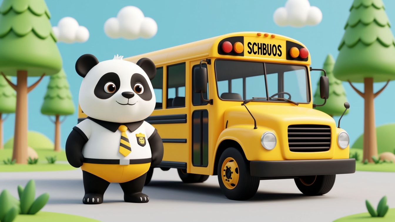 🚍ПАНДОЧКА ВОДИТЕЛЬ АВТОБУСА: ДЕТСКИЙ САД И МАГАЗИН | Развивающие мультфильмы