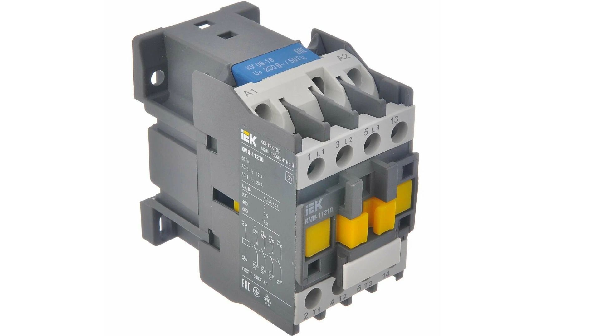 Сборка и разборка контактора малогабаритного КМИ-11210 IEK