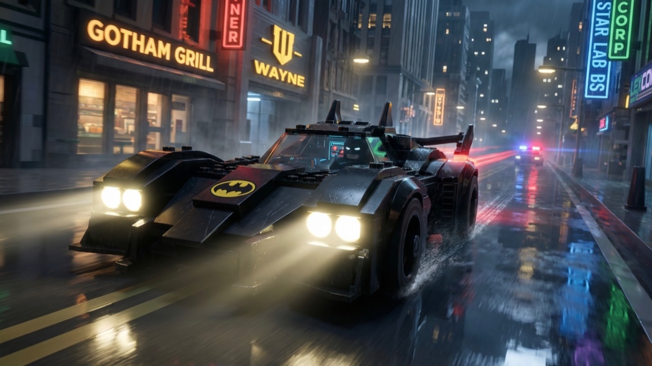 Лего Бэтмен: Бой в тёмной подворотне ИИ‑Готэма