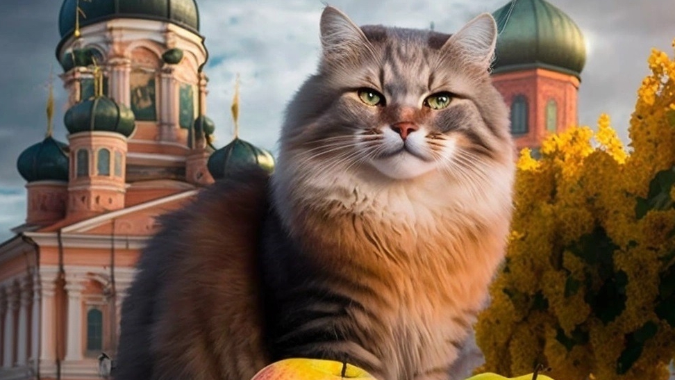 Хвостатый парад-отмечаем день кошек. Трогательная музыкальная открытка.