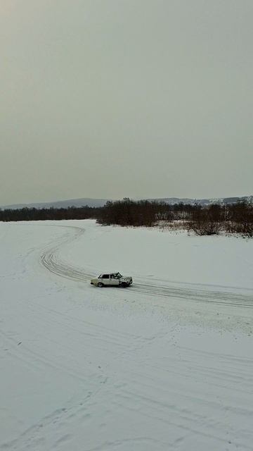 Зимний дрифт на реке