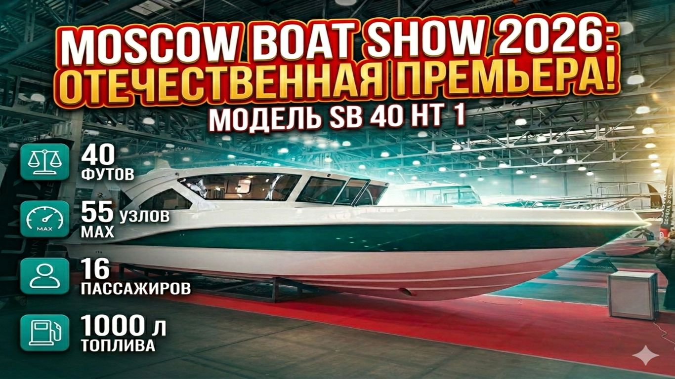 Лучшая яхта для бизнеса? ПИК ЛАЗАРИЯ на Московском Боут Шоу 2026