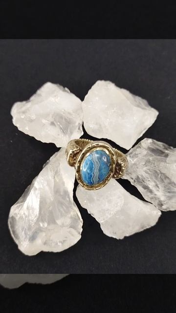 Кольцо "Сапфир Олдрика" с яшмой (арт. ДС-22-Л-яшм)