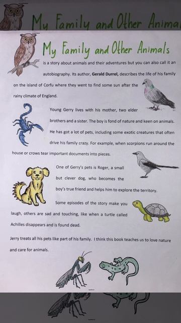 My Family and Other Animals, T.Kurniy, 6 A