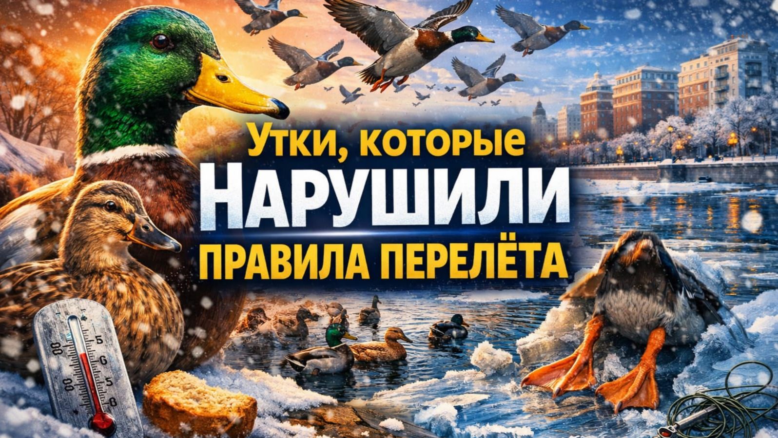 Они должны были улететь… Почему утки остаются зимовать в городе?