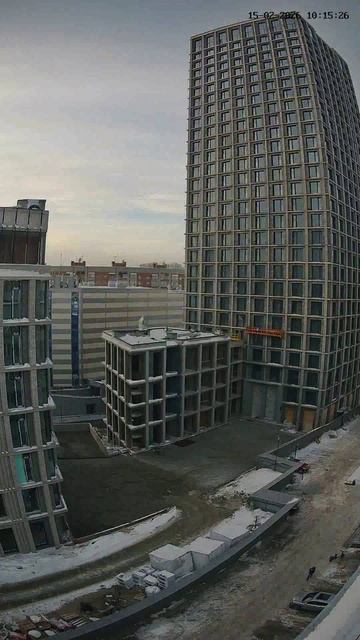 Таймлапс строительства GAGARIN CITY (Гагарин Сити) Новосибирск февраль 2026