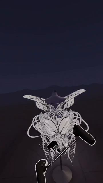 Студентка СПбГУПТД, VR-художница Татьяна Рыбина работает над новым Vr fashion sketch.