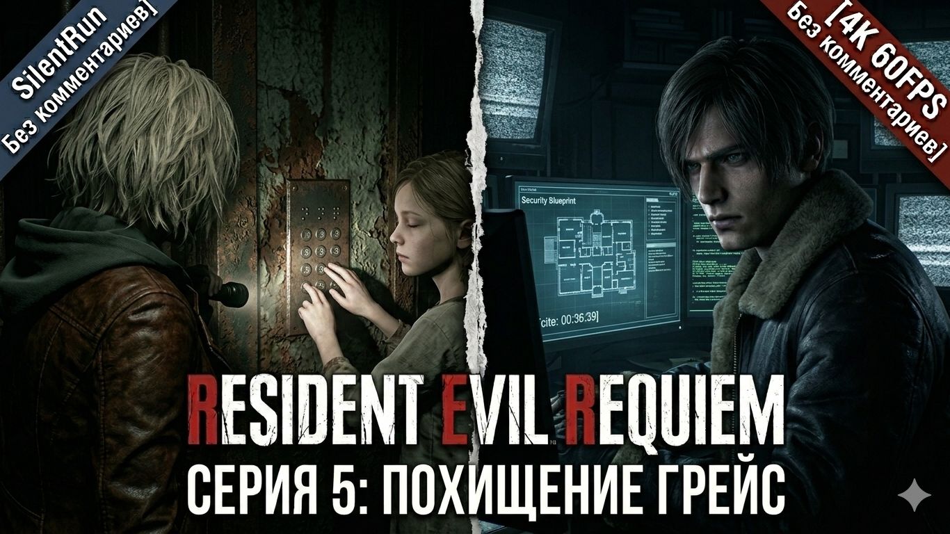 Resident Evil Requiem — Слепая Эмили и Похищение Грейс | Серия 5 [4K 60FPS Без комментариев]