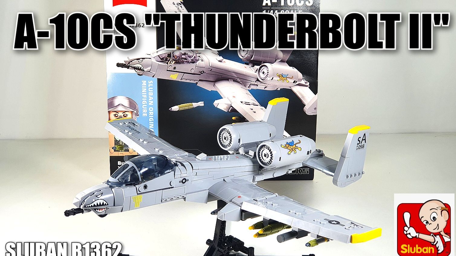 Обзор на набор  B1362 A-10 Thunderbolt II от  SLUBAN