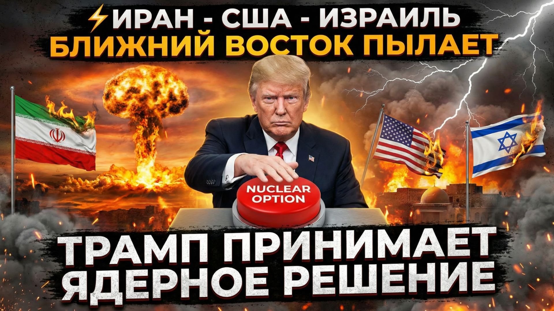 ⚡️Иран - США-Израиль. Трамп принимает ЯДЕРНОЕ решение. Ближний Восток Пылает